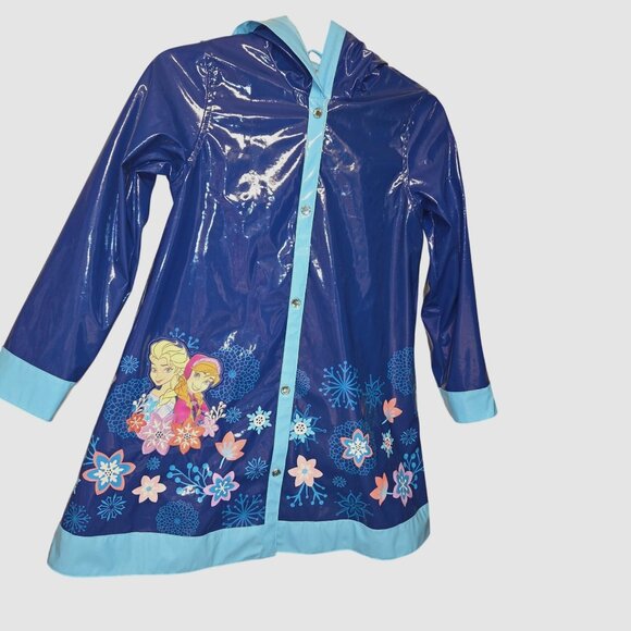 Disney | Jackets & Coats | Disney Frozen Girls 9 Hooded Rain Jacket ...